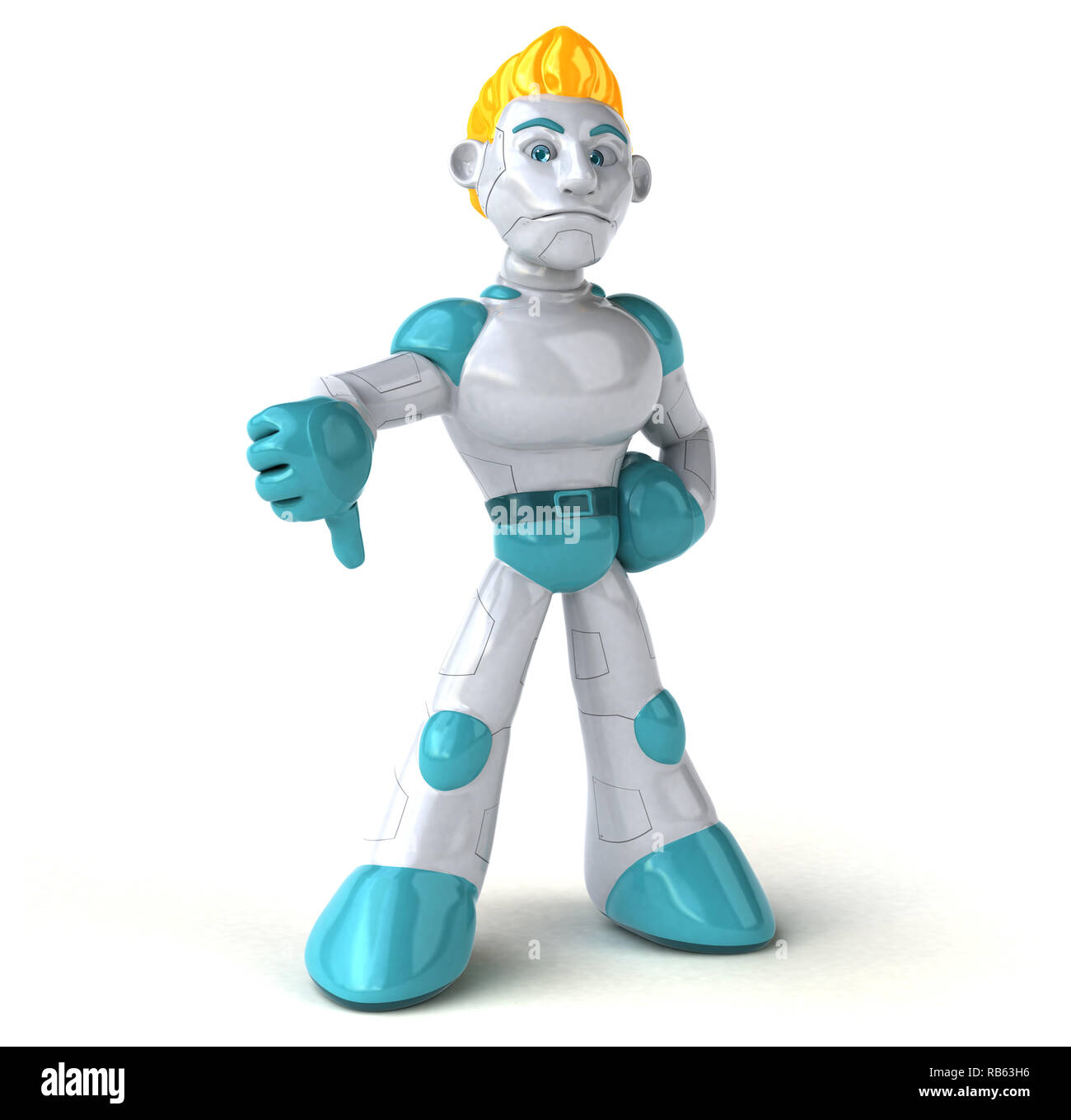 Robot - 3D Illustration Stock Photo - Alamy