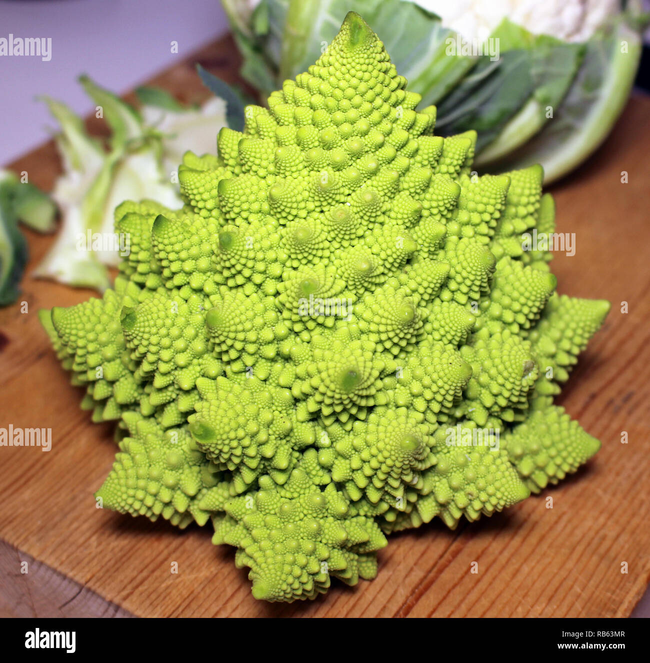Fractal shapted romanesco minaret cauliflower Stock Photo - Alamy