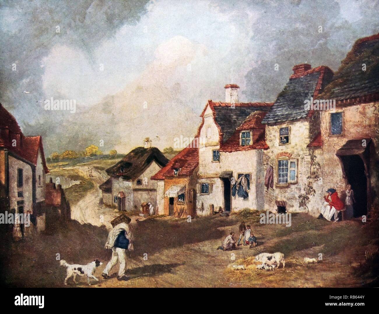 Pegwell Bay. Landscape drawing of Pegwell Bay in Kent. By James Ward ...