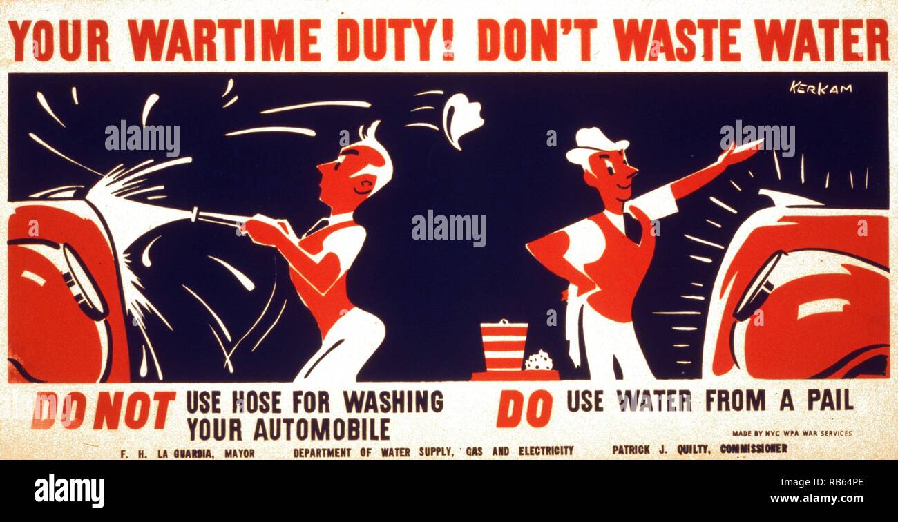 Water conservation poster hi-res stock photography and images - Alamy