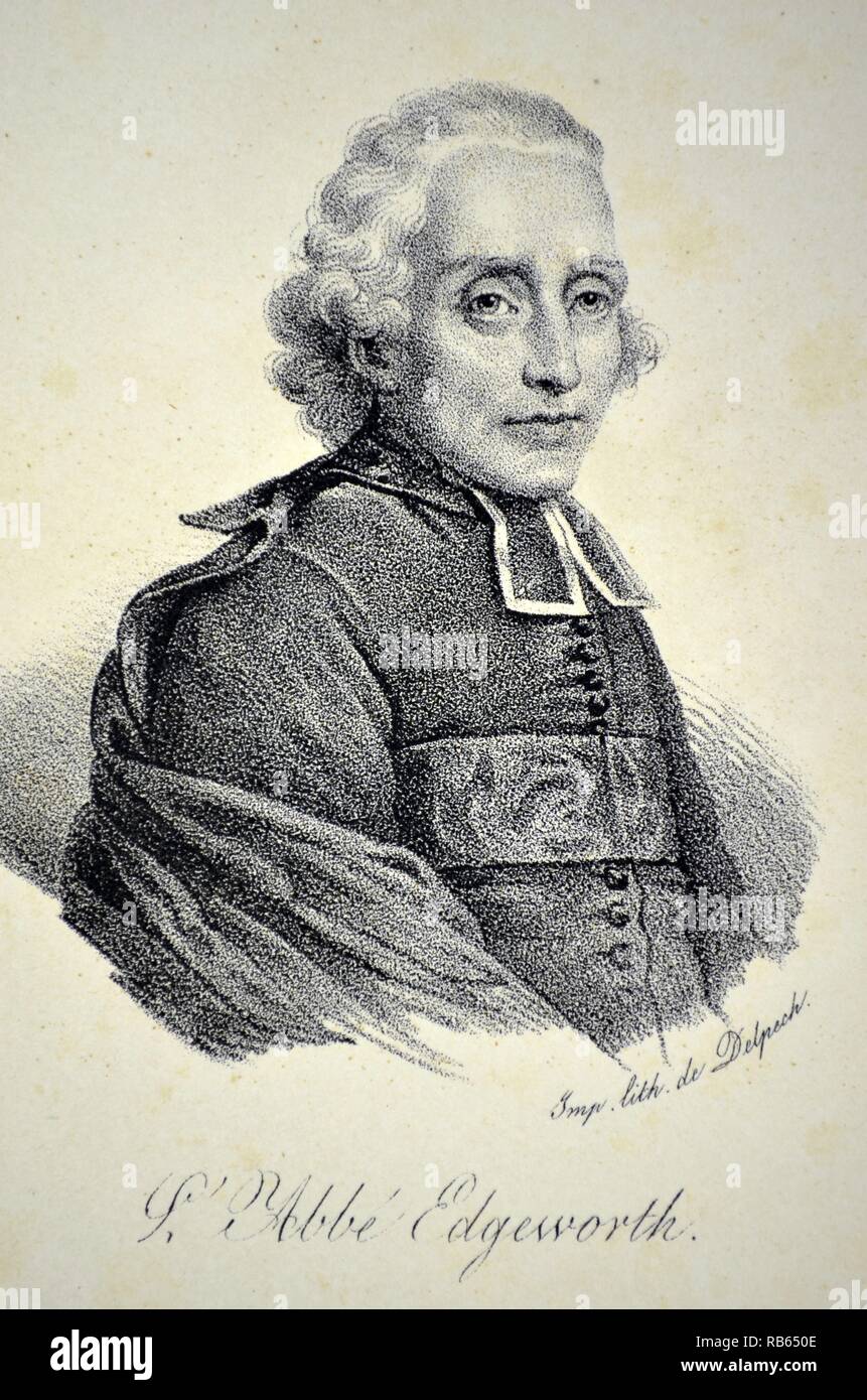 Henry Essex Edgeworth (1745-1807) known as Abbe Edgeworth, Irish-born ...