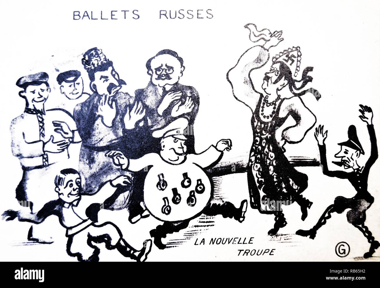 World war ii cartoon hi-res stock photography and images - Alamy