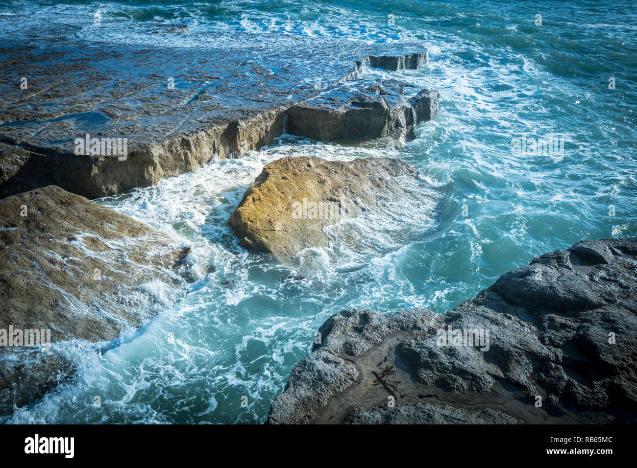 Portland coast seascape, Dorset, UK Stock Photo - Alamy