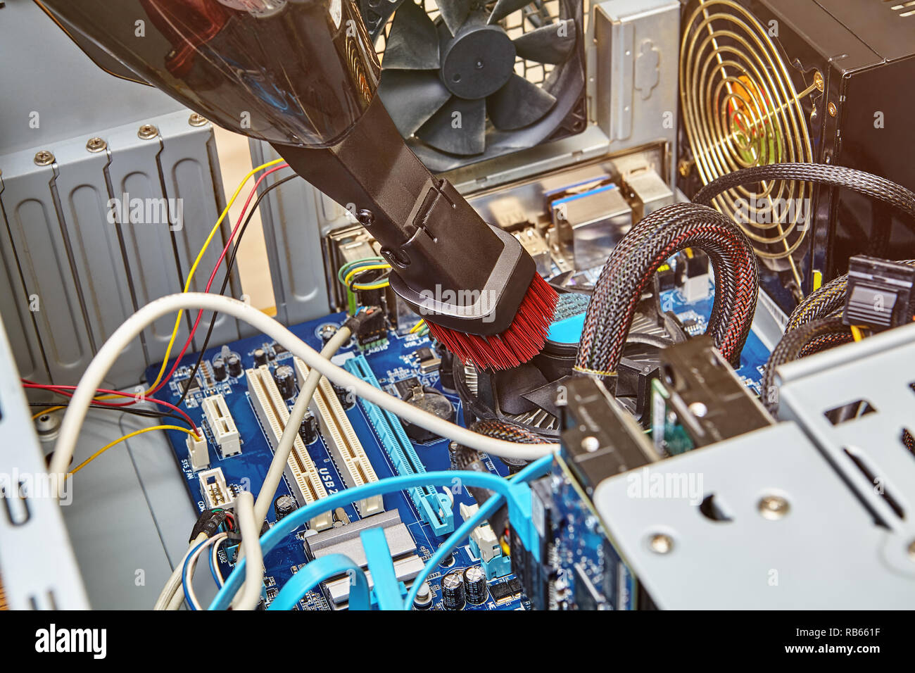 Cables which are connected to the HDD close to the motherboard of ...