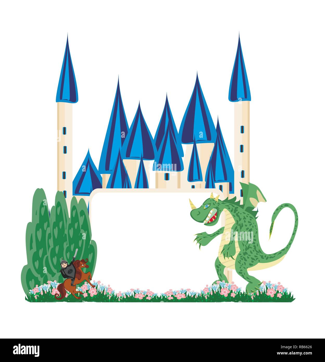 Flowers in stone frame Stock Vector Images - Alamy