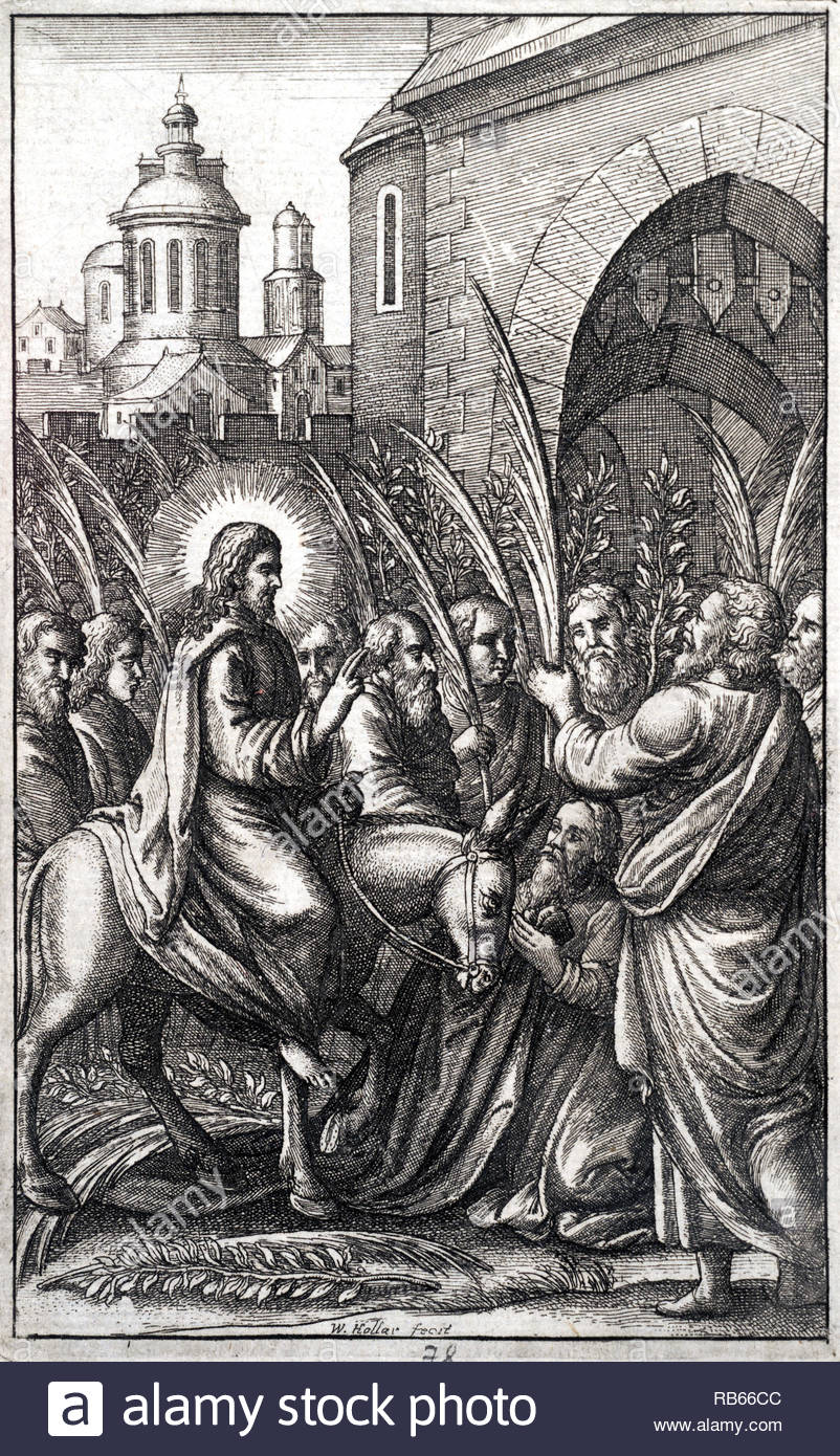 Jesus entering jerusalem hi-res stock photography and images - Alamy