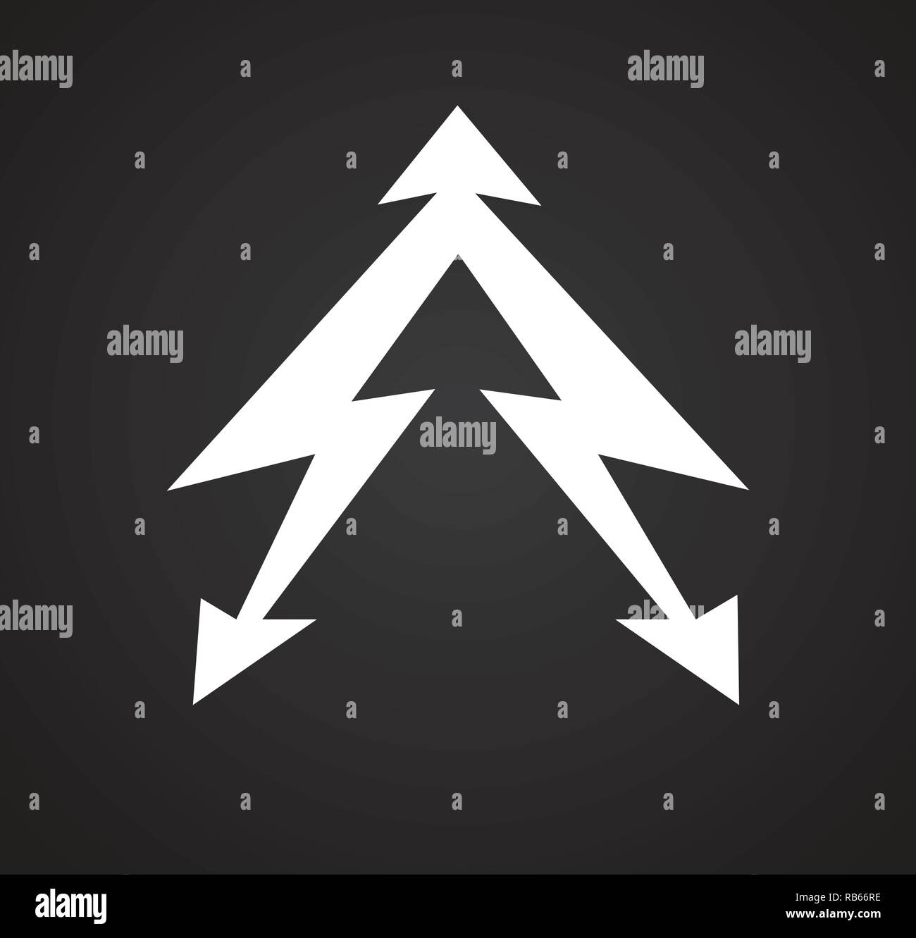 Lightning icon on white background for graphic and web design, Modern ...