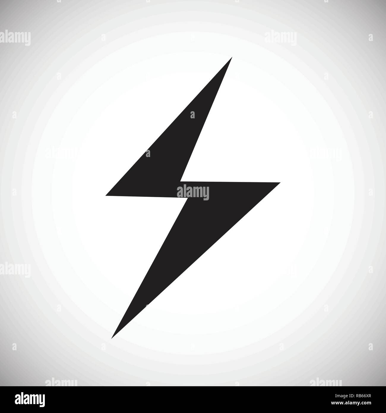 Lightning icon on white background for graphic and web design, Modern ...