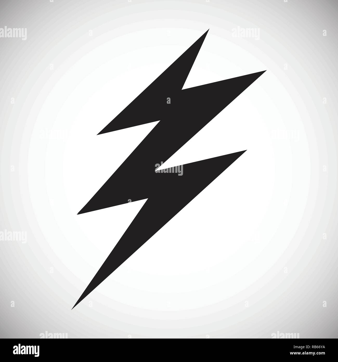 Lightning icon on white background for graphic and web design, Modern ...