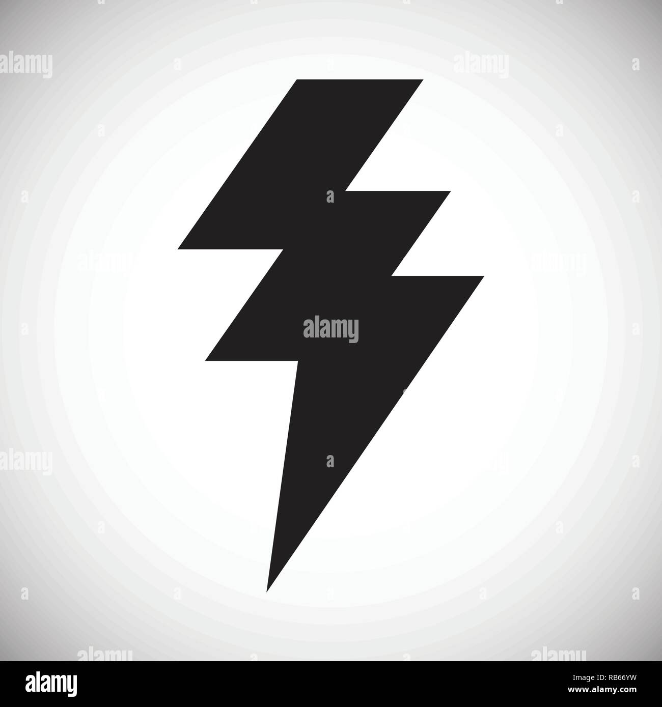 Lightning icon on white background for graphic and web design, Modern ...