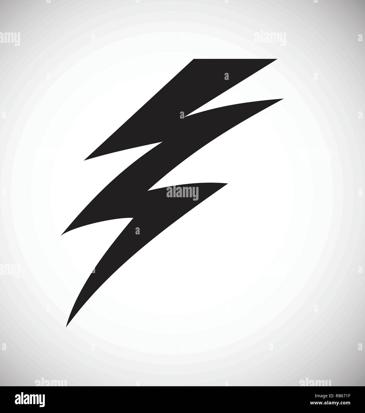 Lightning icon on white background for graphic and web design, Modern ...