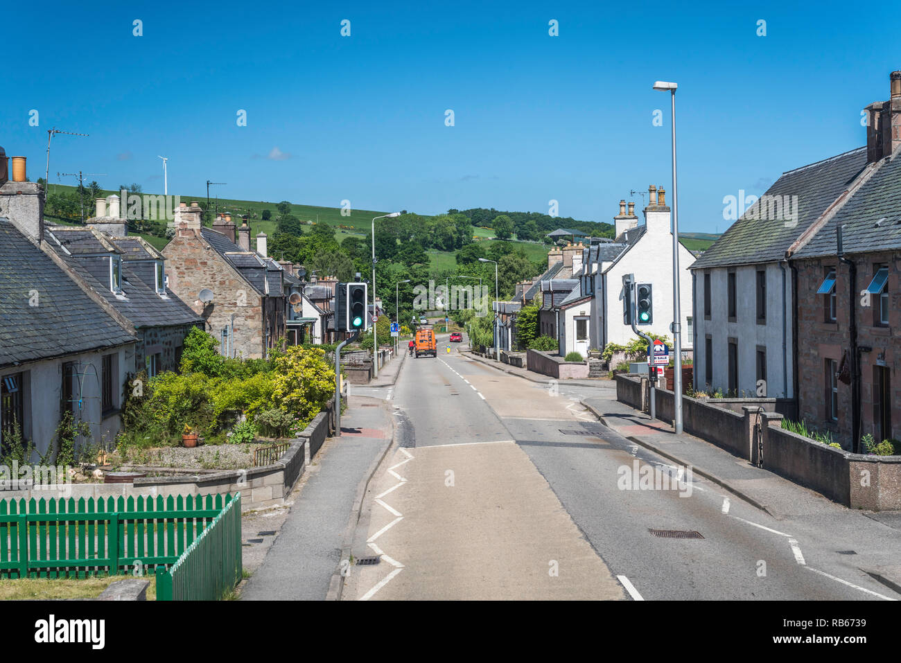 The buildings and architecture in the village of Invergordon, Scotland ...