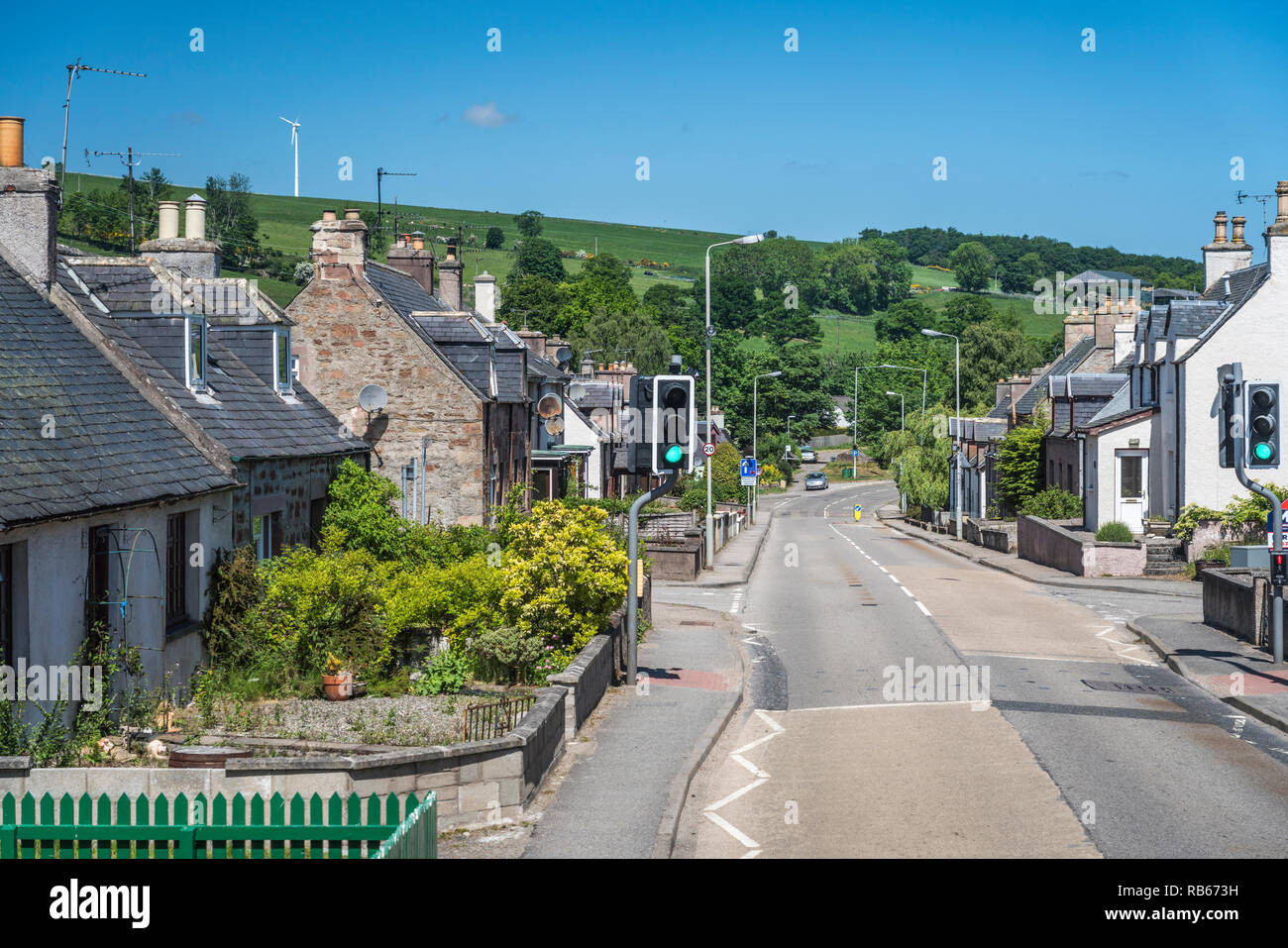 The buildings and architecture in the village of Invergordon, Scotland ...