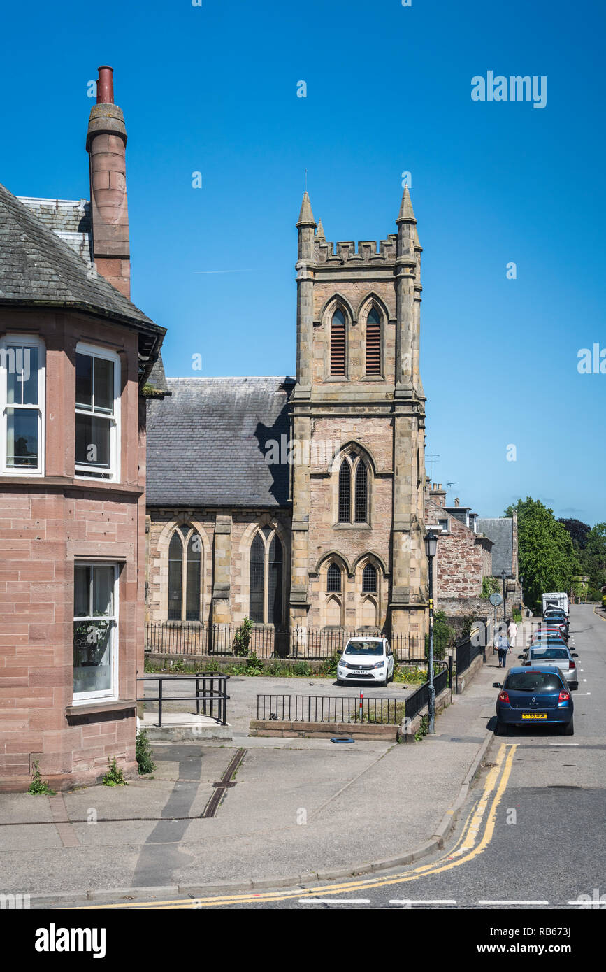 The buildings and architecture in the village of Invergordon, Scotland ...