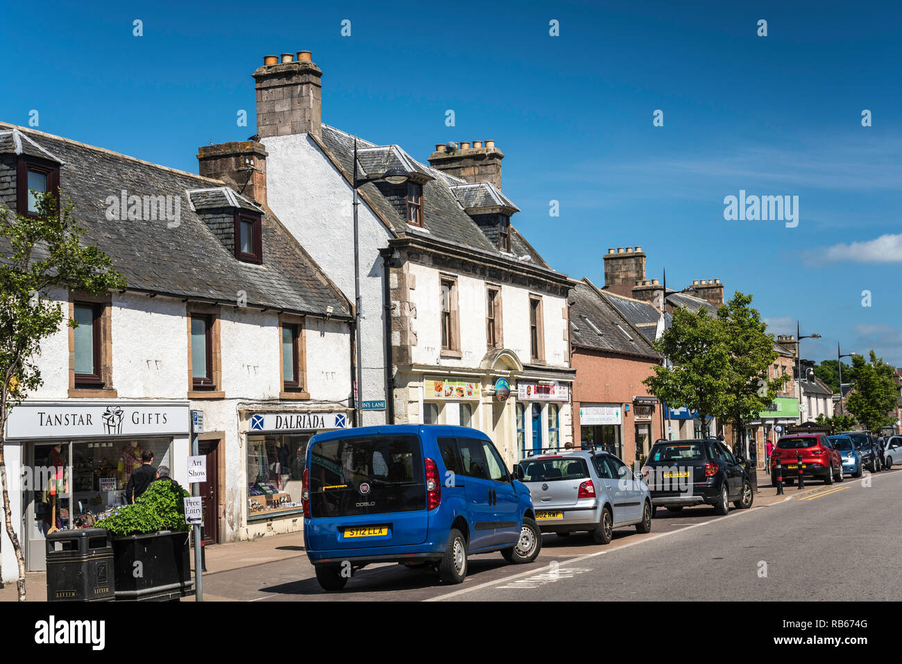 The buildings and architecture in the village of Invergordon, Scotland ...