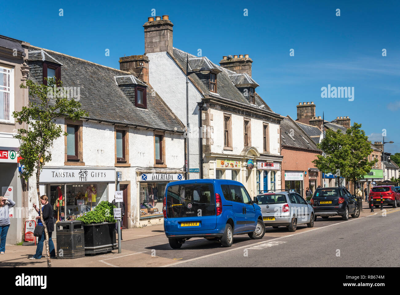 The buildings and architecture in the village of Invergordon, Scotland ...