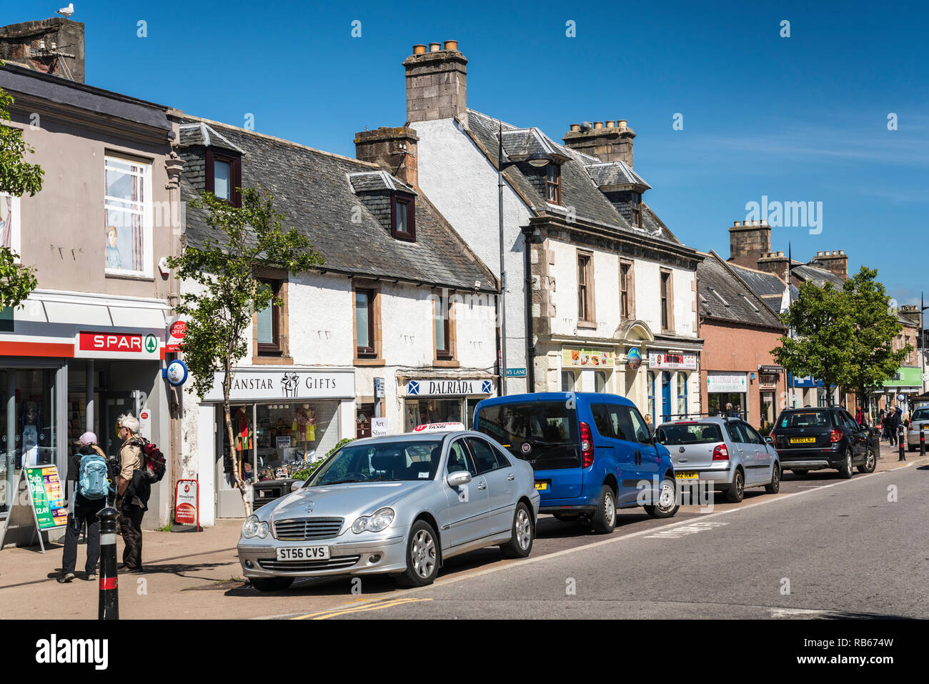 The buildings and architecture in the village of Invergordon, Scotland ...
