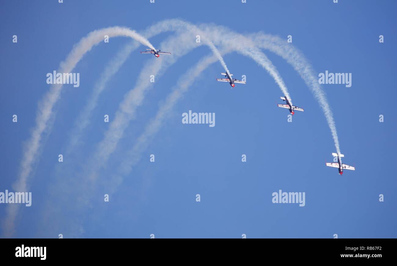 The Blades aerobatic team performing a dynamic and exhilarating display ...