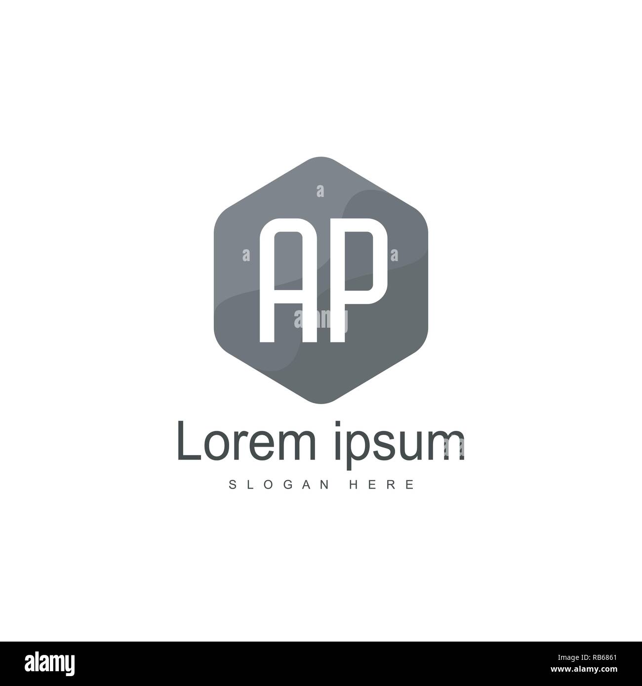 AP Letters Logo Design. Simple and Creative Black Letter Concept ...