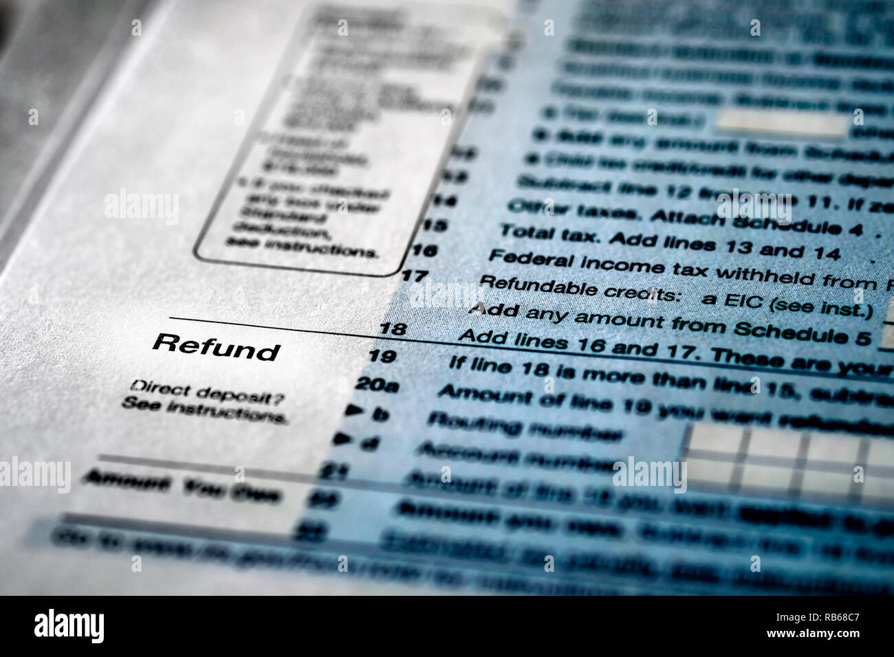 Income tax forms hi-res stock photography and images - Alamy