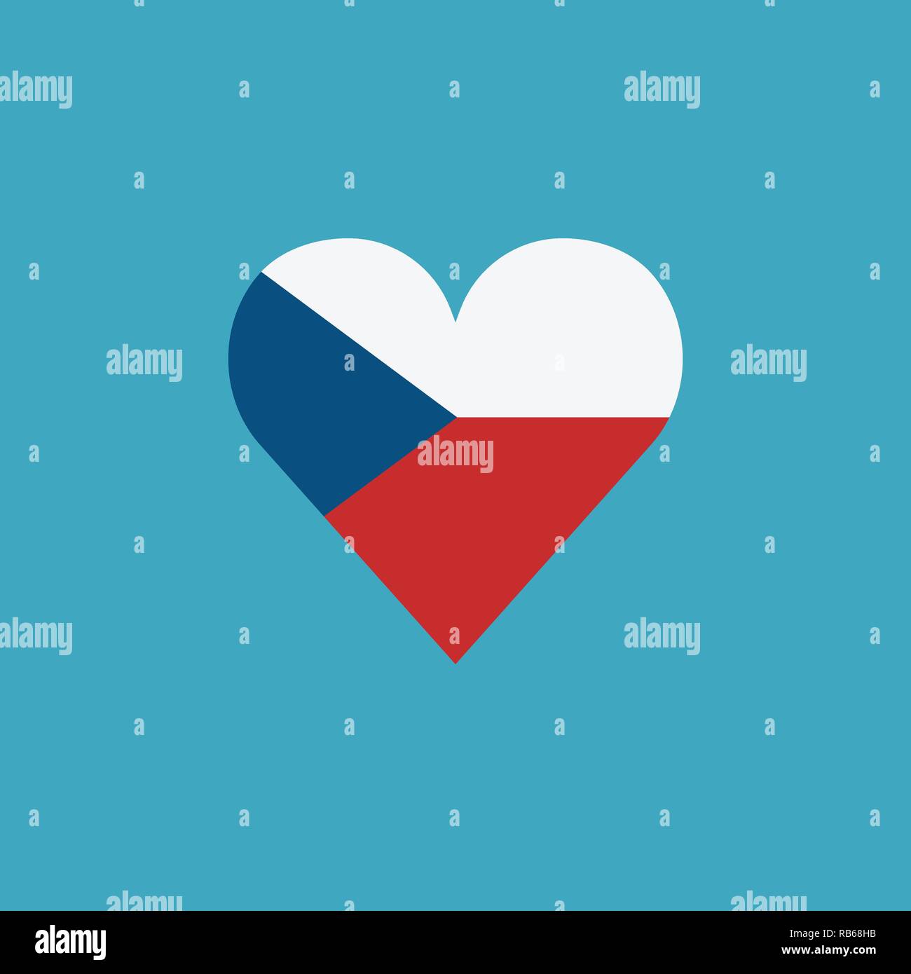 Czech heart Stock Vector Images - Alamy