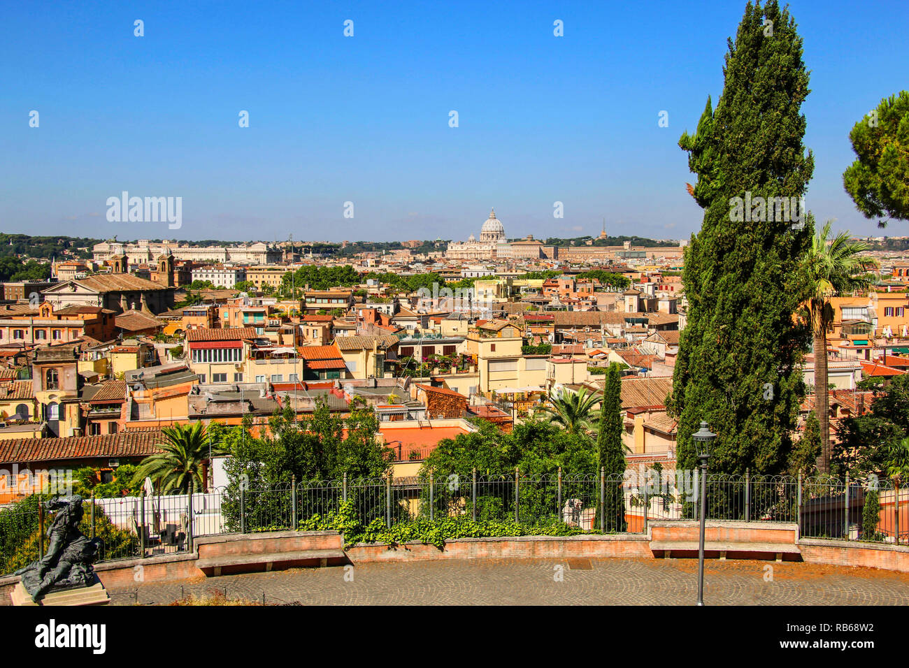Rome night aerial view hi-res stock photography and images - Alamy