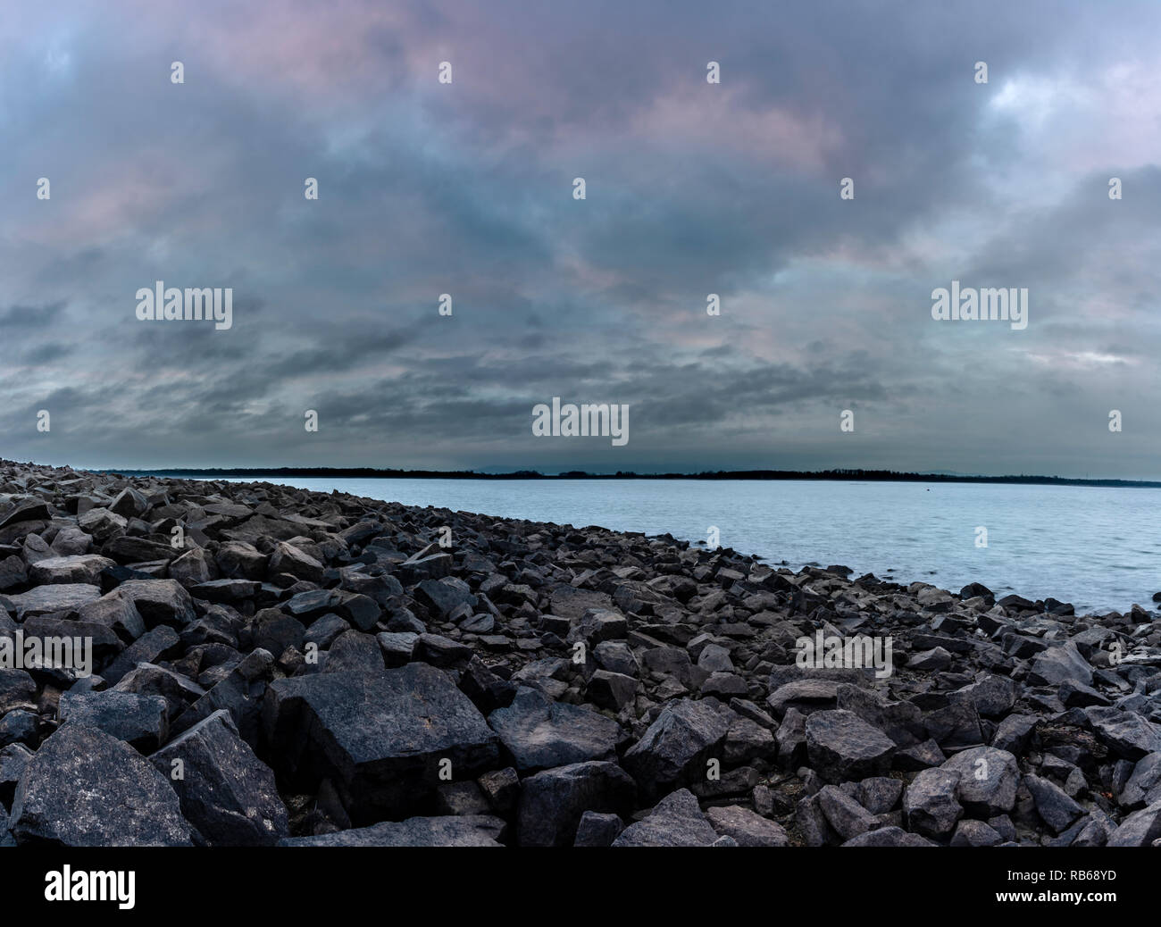 A stone beach Stock Photo - Alamy
