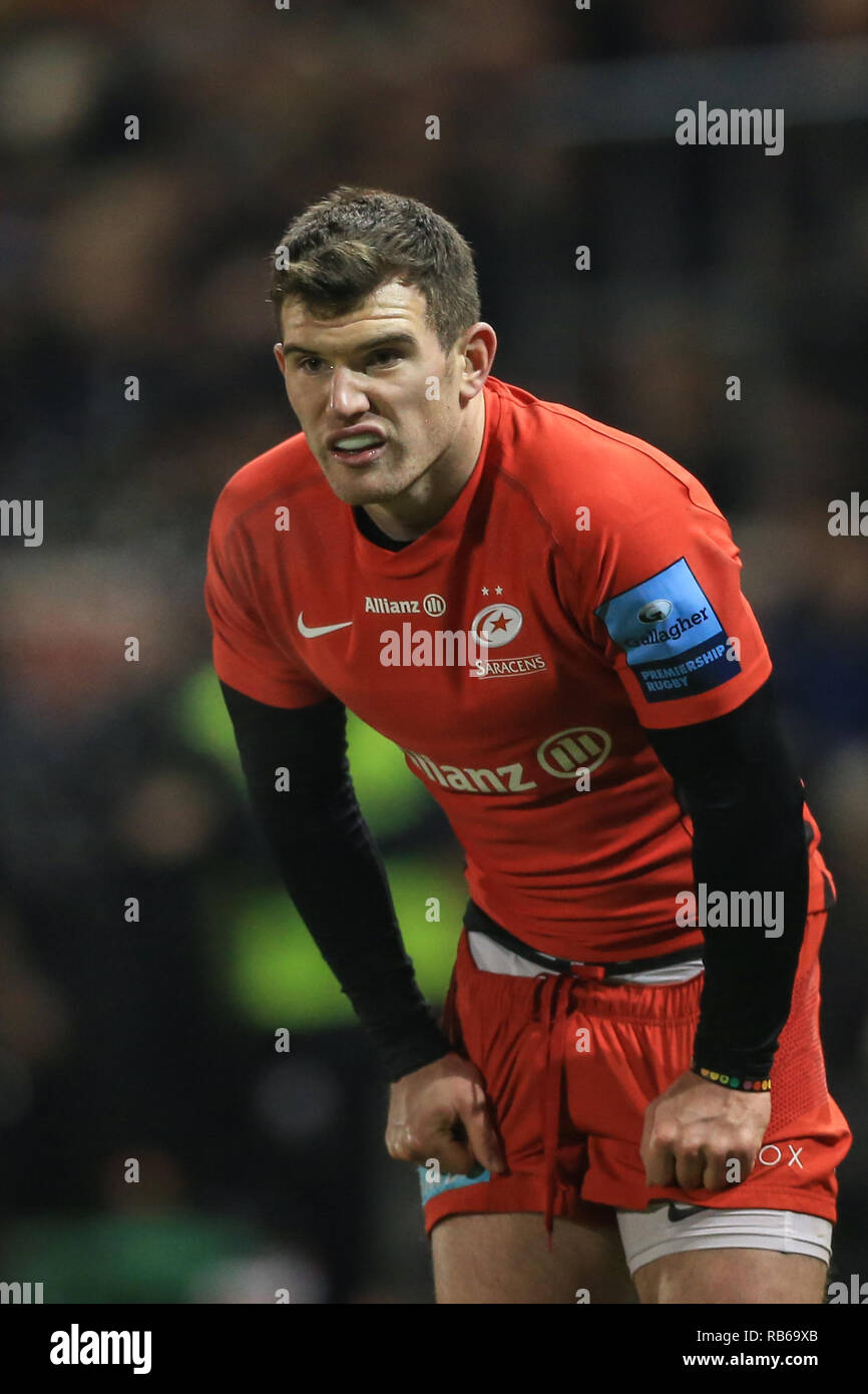 4th January 2018, AJ Bell Stadium , Sale, England; Gallagher ...