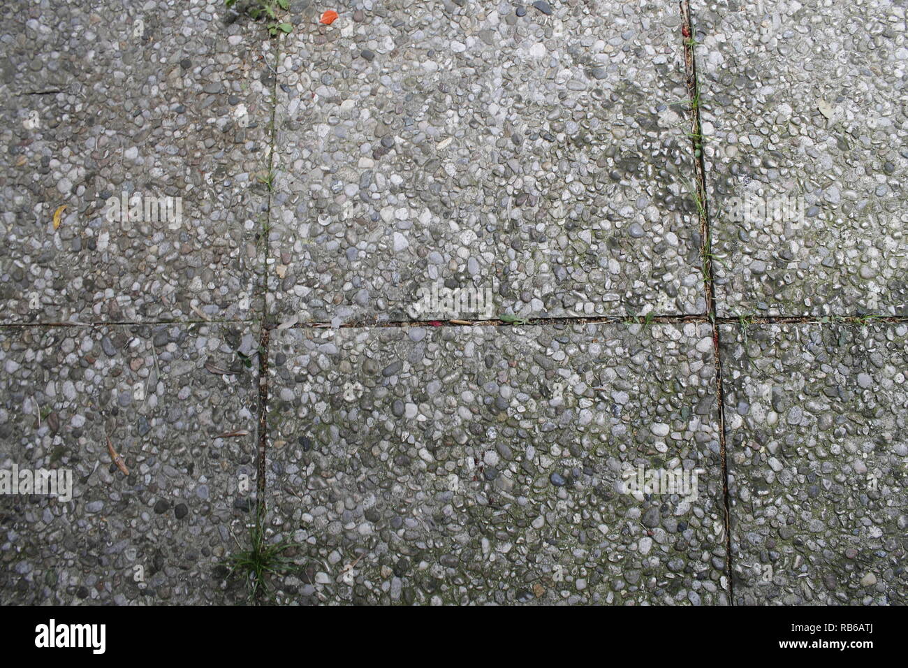 Pebble stone floor tile seamless background. Cement mixed gravel pebble ...