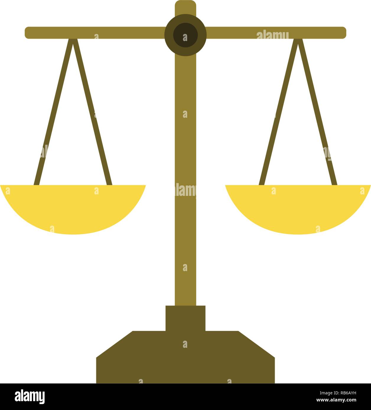 Balance scale icon bronze hi-res stock photography and images - Alamy