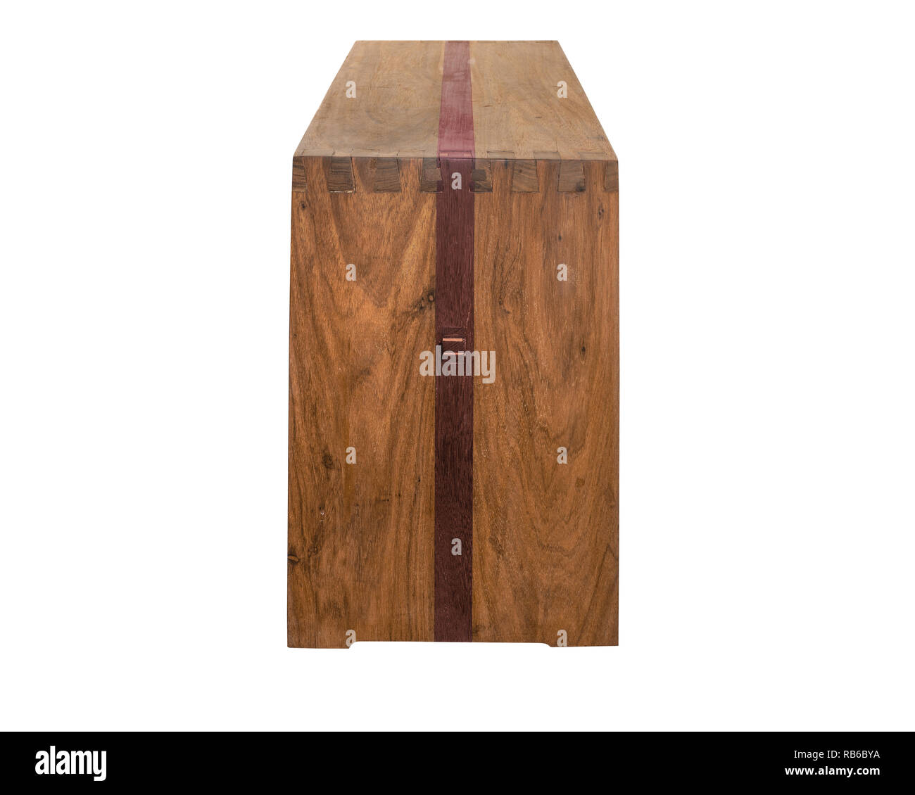 Bench. Wooden. of rough planks and logs. rustic bench of ecological ...