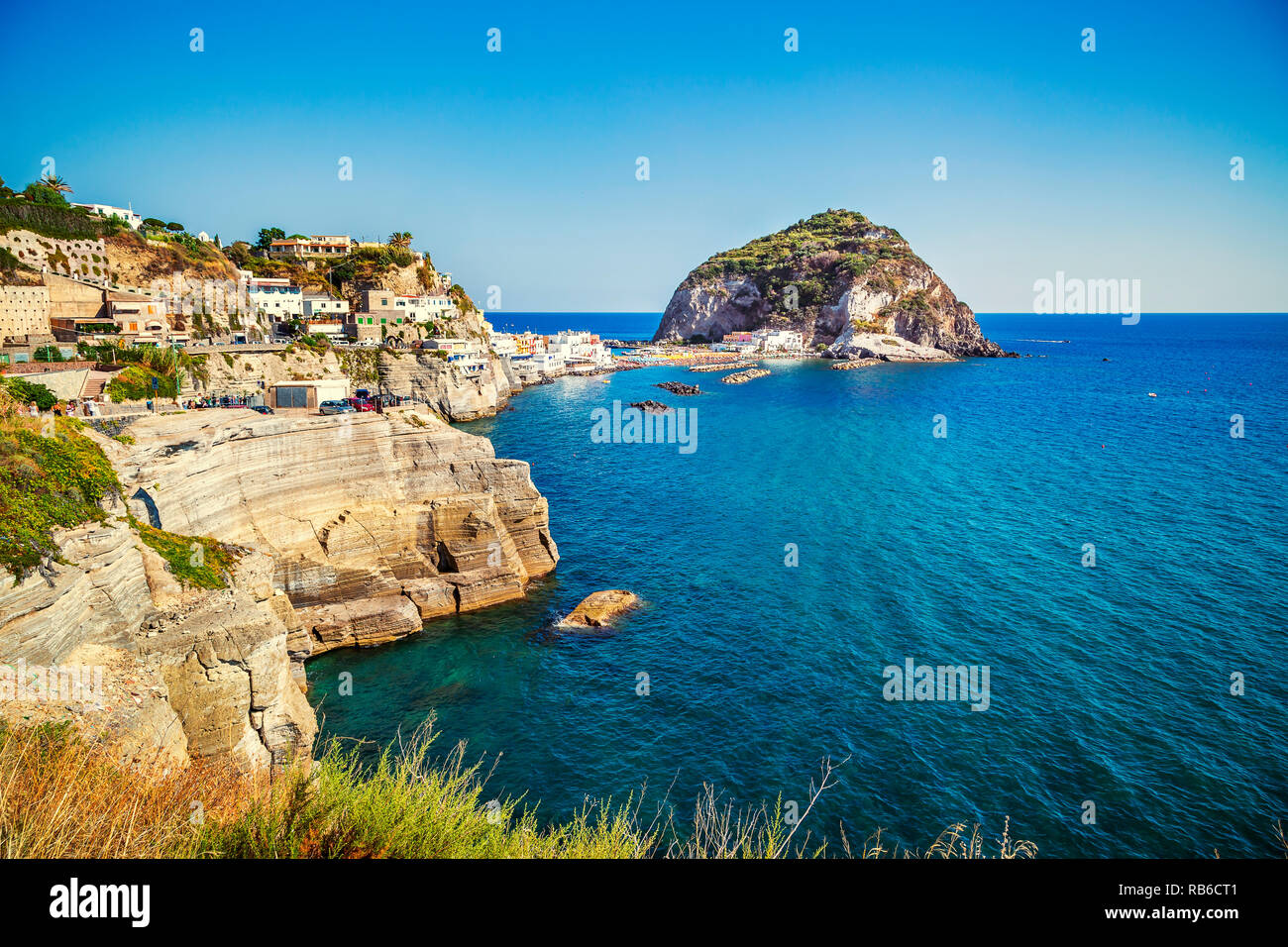 A view of Sant Angelo on island Ischia,Italy Stock Photo - Alamy