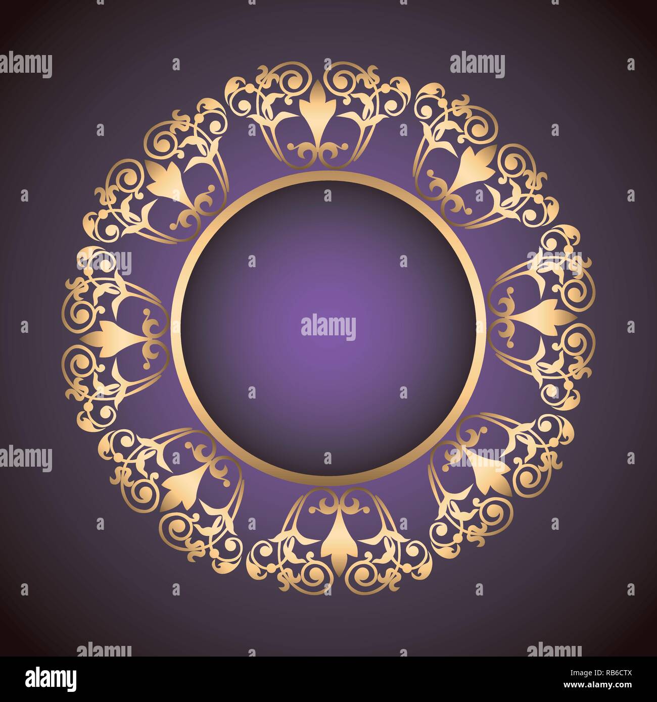 Golden vintage frame hi-res stock photography and images - Alamy