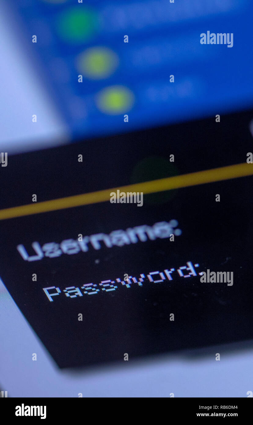 Schwerin, Germany. 04th Jan, 2019. Illustration- The query window for ...