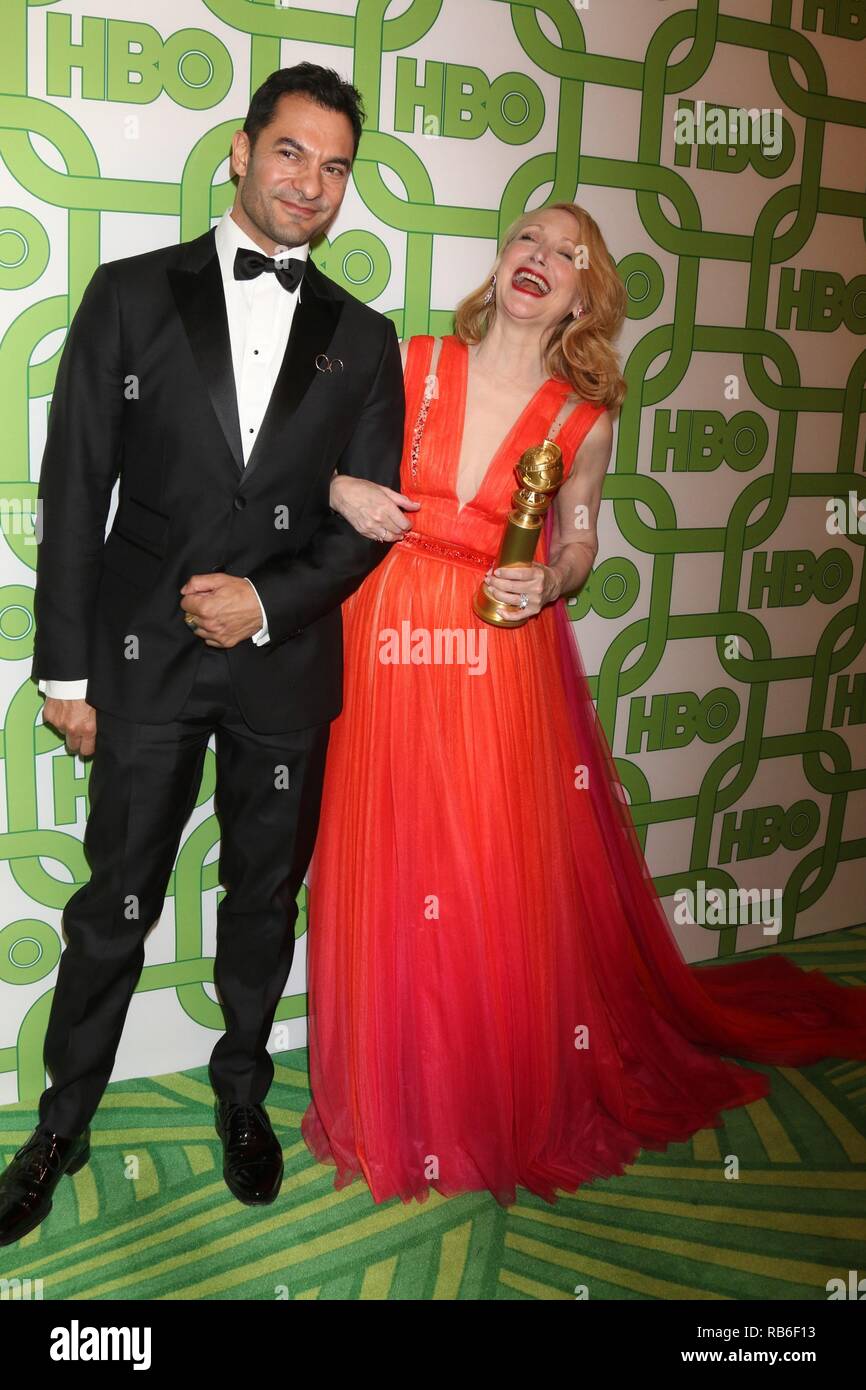 Beverly Hills, CA. 6th Jan, 2019. Darwin Shaw, Patricia Clarkson at ...