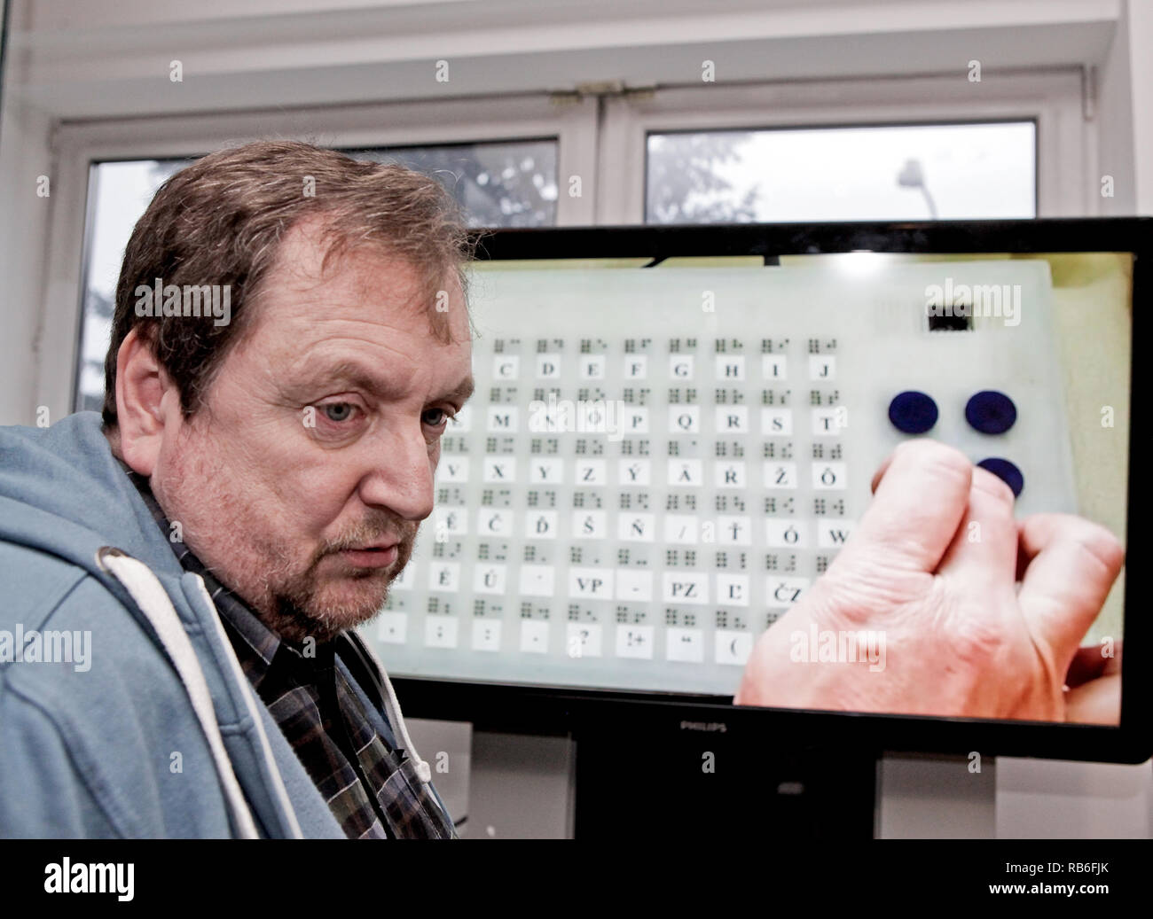 Brno, Czech Republic. 07th Jan, 2019. Karol Trnka shows prototype of a ...