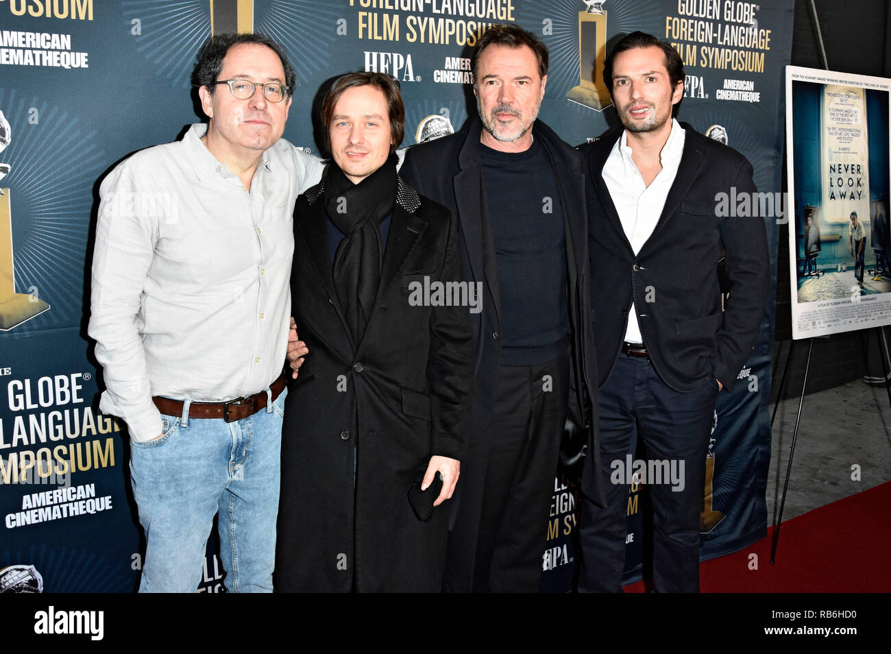 Michael Barker, Tom Schilling, Sebastian Koch and Quirin Berg attending ...
