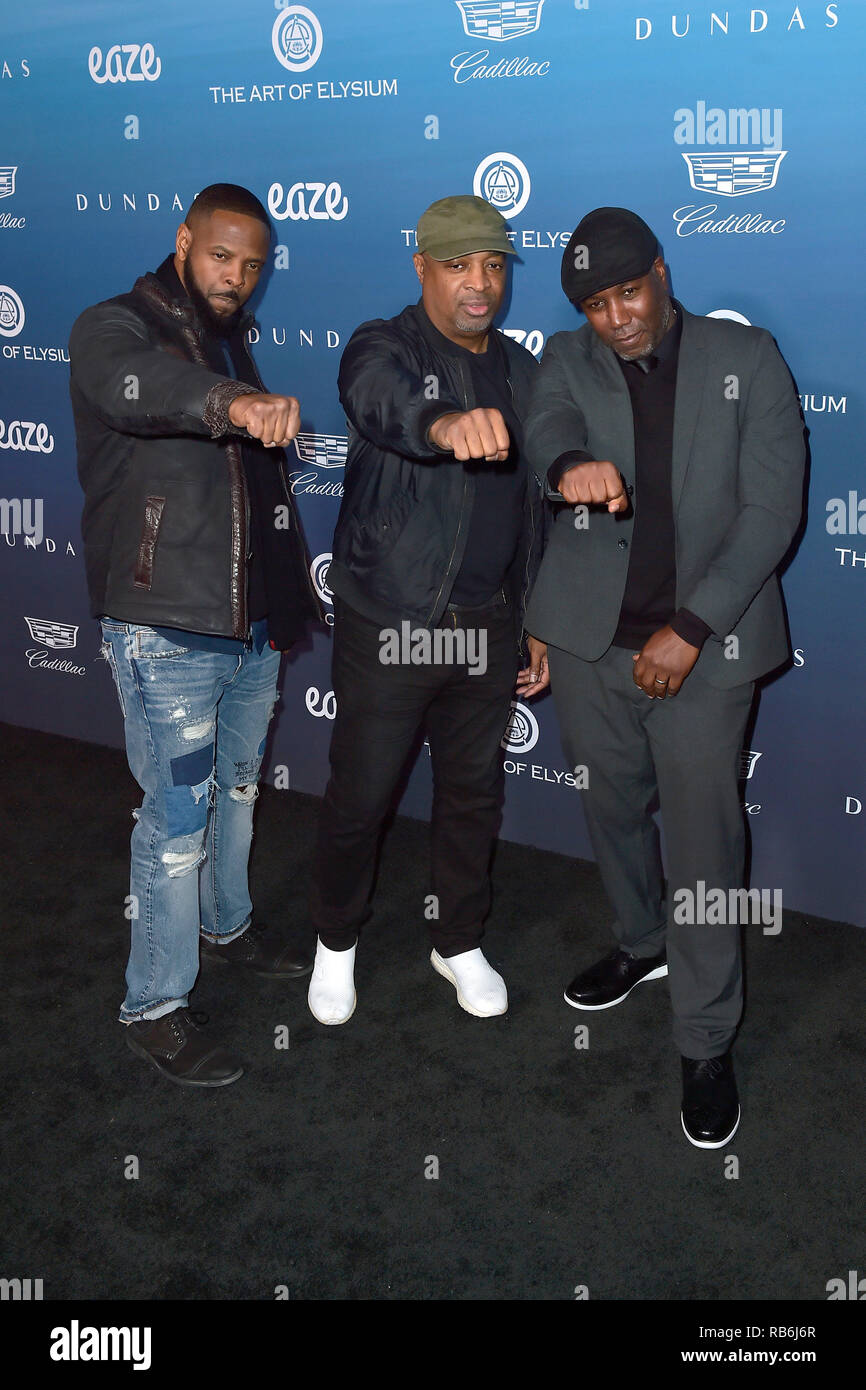 Los Angeles, USA. 5th Jan 2019. Mark Jenkins, Chuck D and Jahi ...