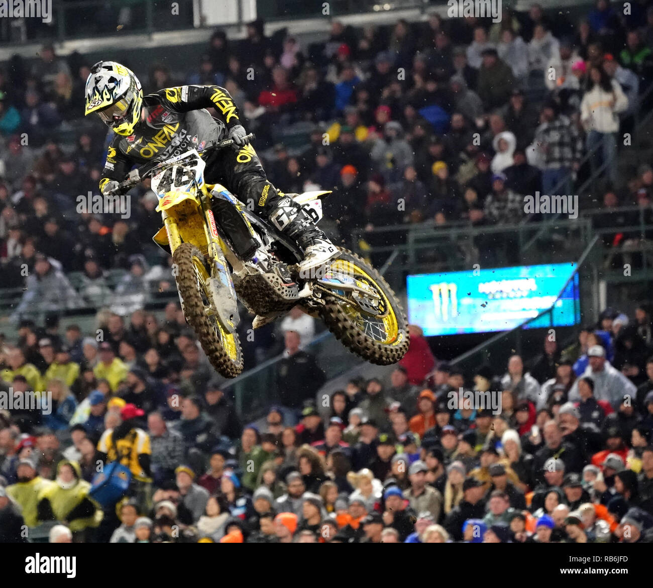 Anaheim, California, USA. 1st Jan, 2017. AMA Supercross - JUSTIN HILL ...