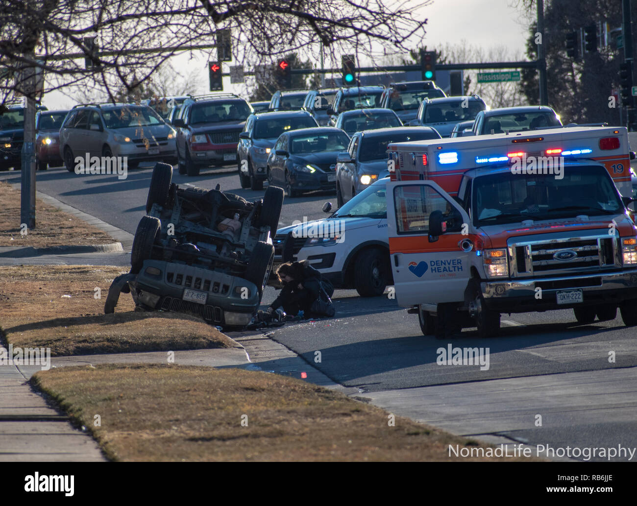 Where the accident occurred hi-res stock photography and images - Alamy