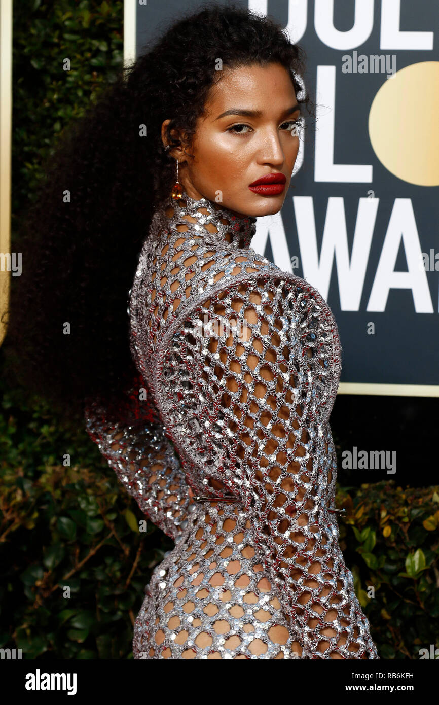 Indya Moore attending the 76th Annual Golden Globe Awards at the ...