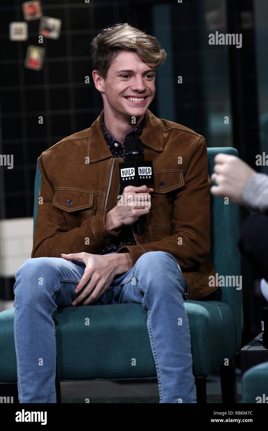 New York, NY, USA. 7th Jan, 2019. Jace Norman inside for AOL Build ...