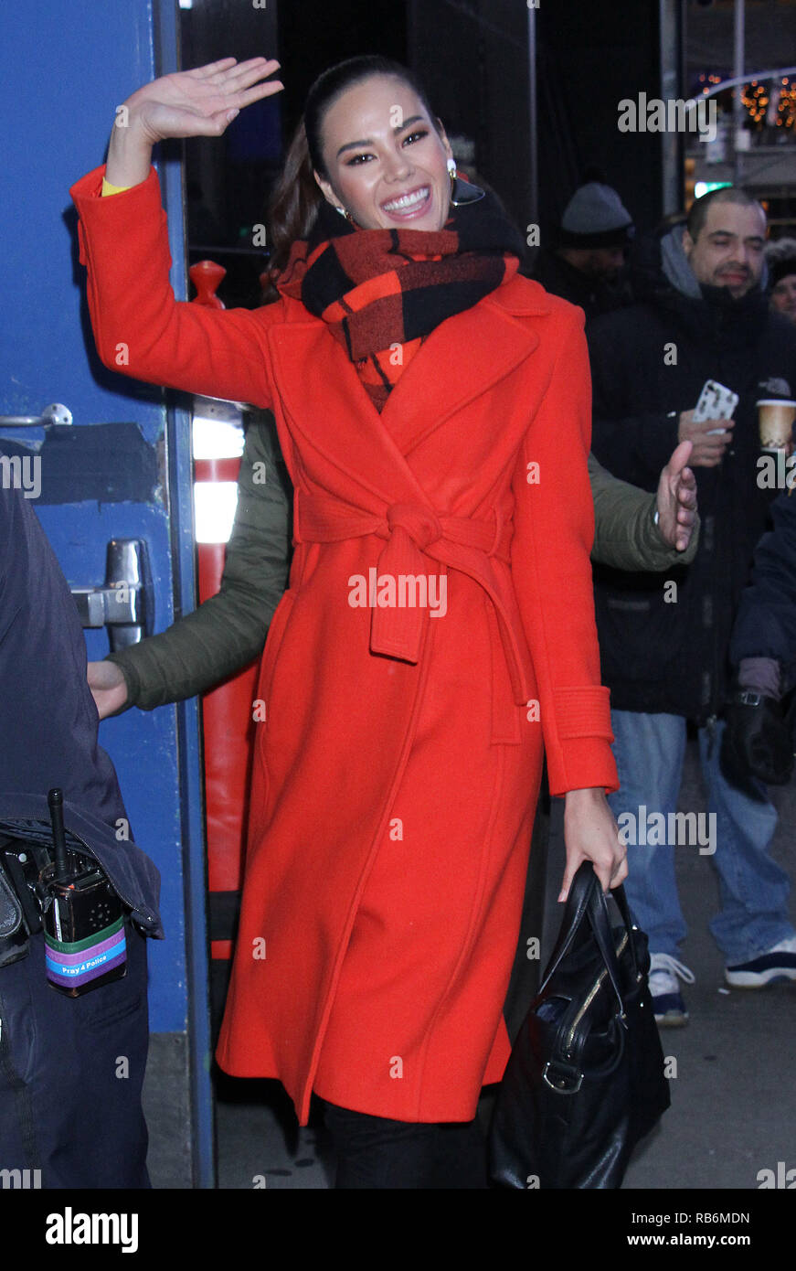 New York, NY, USA. 07th Jan, 2019. Miss Universe Catriona Gray seen at ...