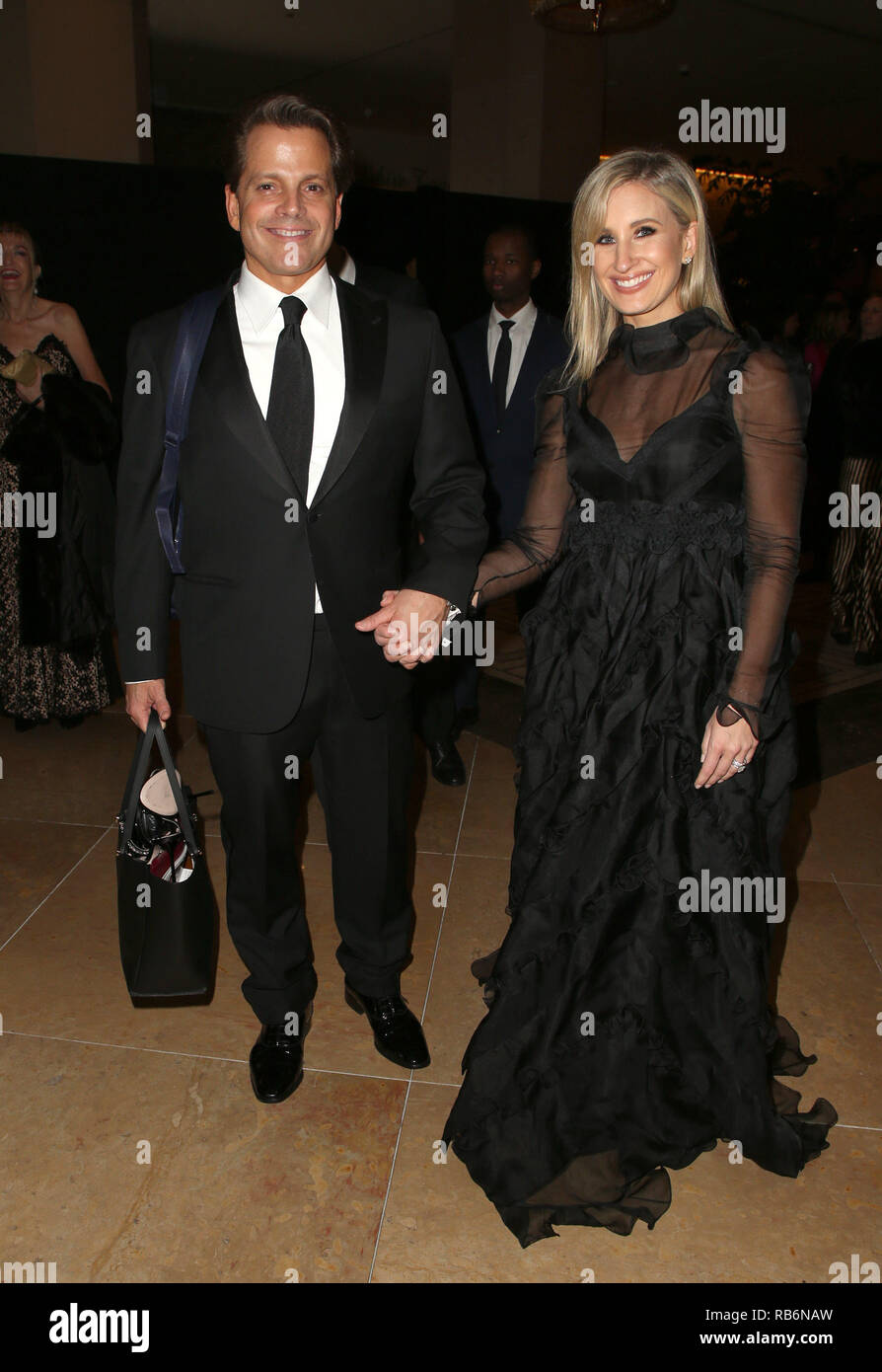 Beverly Hills, Ca. 06th Jan, 2019. Anthony Scaramucci, Deidre Ball at ...