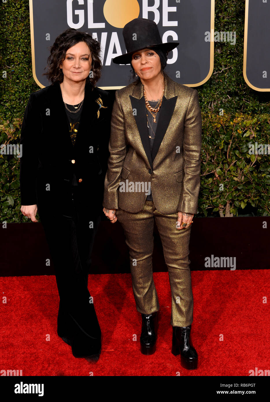 LOS ANGELES, CA. January 06, 2019: Sara Gilbert & Linda Perry at the ...