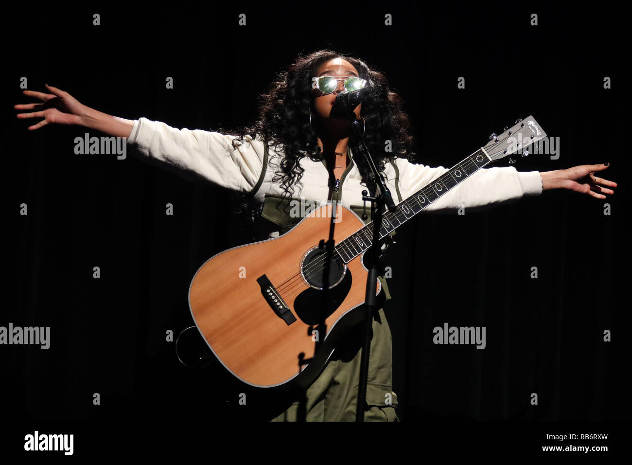 LOS ANGELES, CA, USA - DECEMBER 14: Singer H.E.R. aka Gabriella Wilson ...