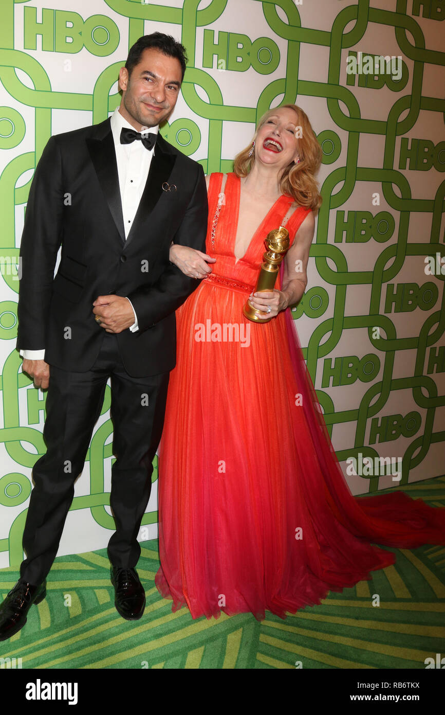 Beverly Hills, CA, USA. 6th Jan, 2019. LOS ANGELES - JAN 6: Darwin Shaw, Patricia Clarkson at ...