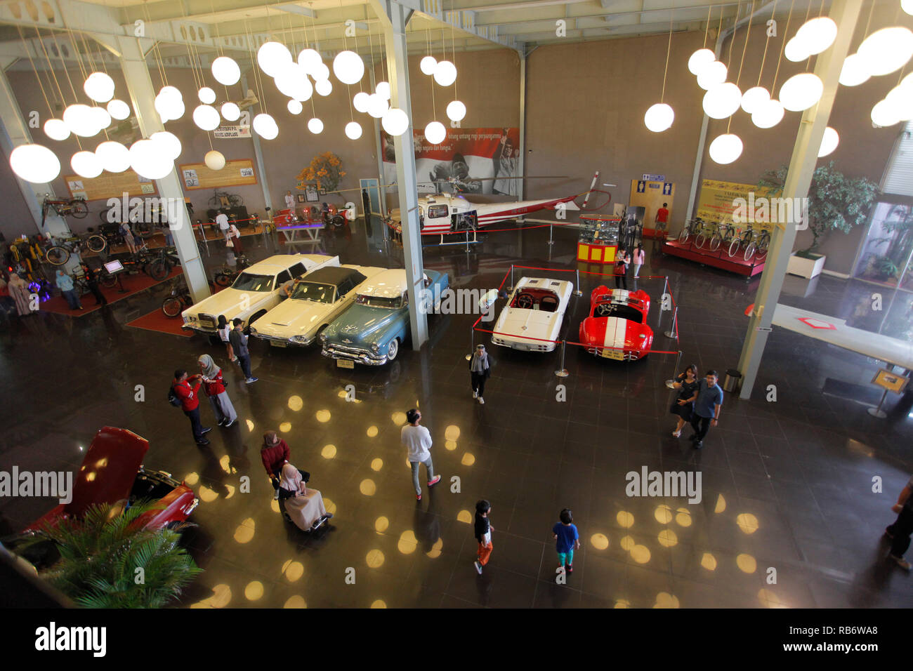 View from top floor at the Angkut Museum (Museum of Transportation ...