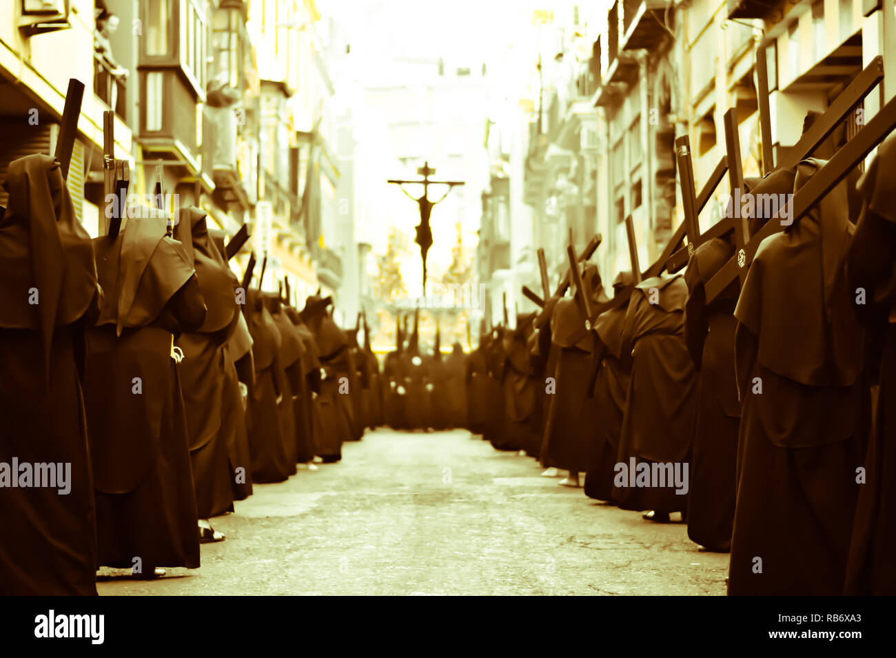 the cross of Jesus Christ in a procession Stock Photo - Alamy