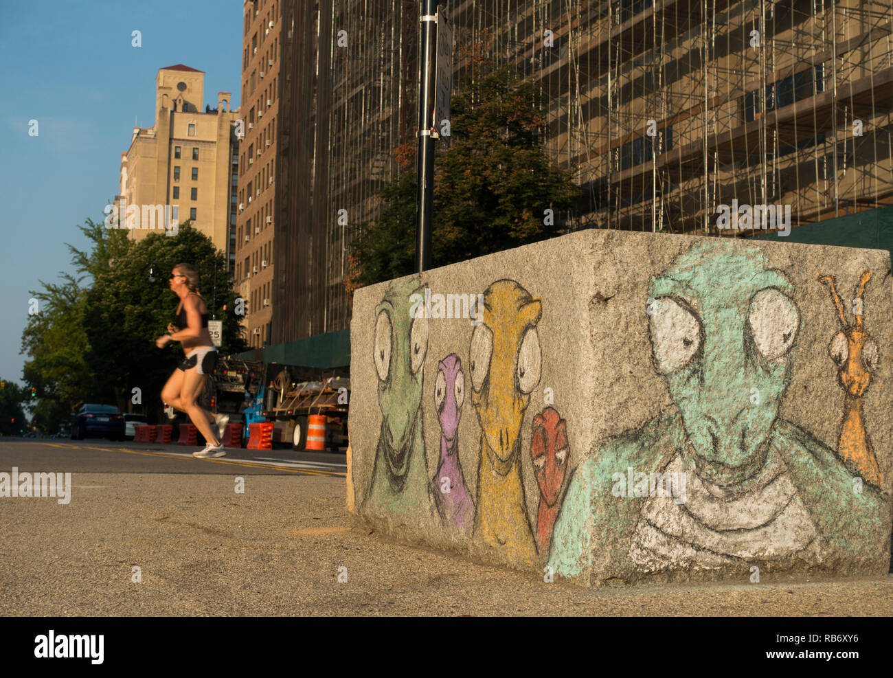 security blocks for protection at Grand Army plaza Brooklyn NYC Stock ...